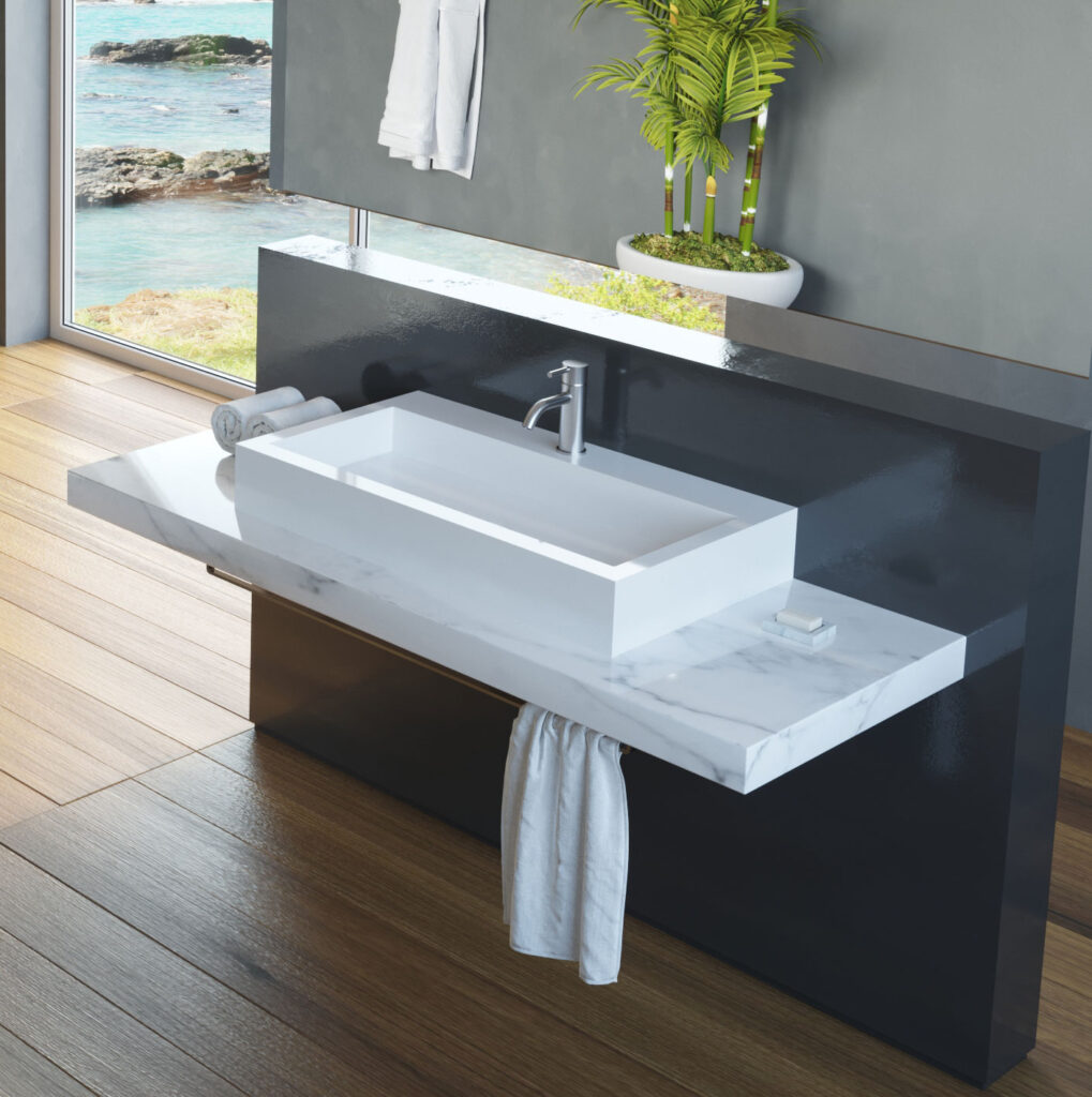Extra Large Countertop Sink - Model WB-05-XL | Badeloft USA
