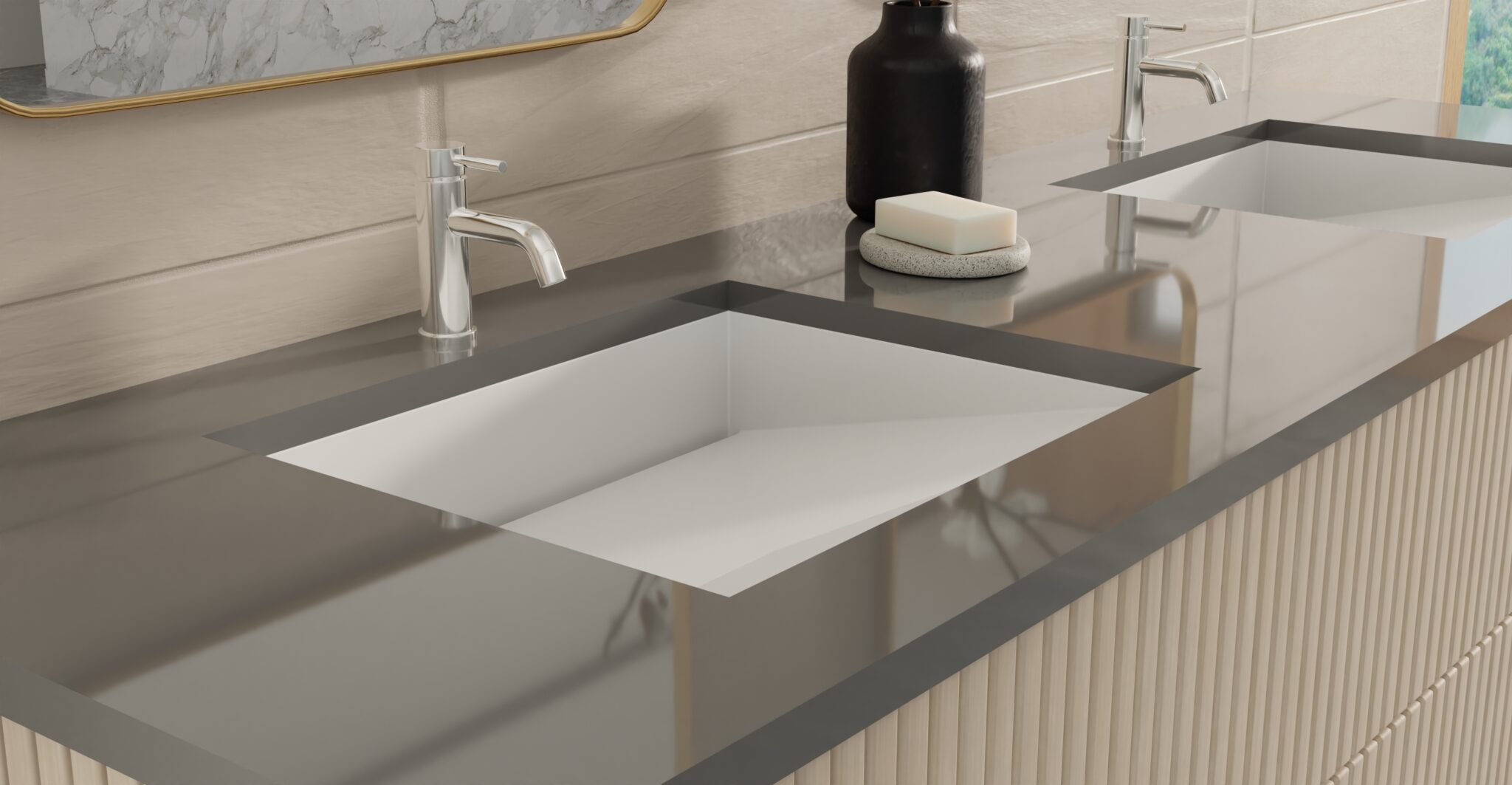 Undermount Ramp Sink - Model UB-04-M | Badeloft USA