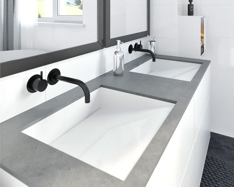 Undermount Ramp Sink - Model UB-04-M | Badeloft USA