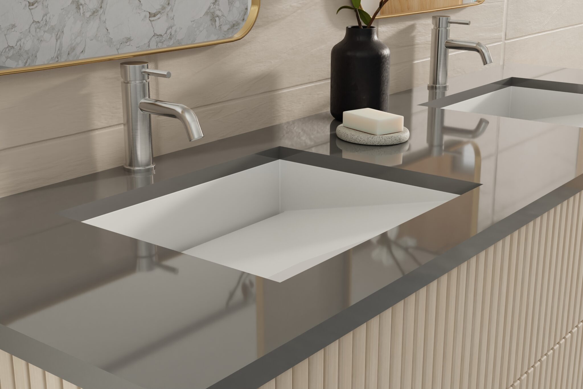 Undermount Ramp Sink - Model UB-04-M | Badeloft USA