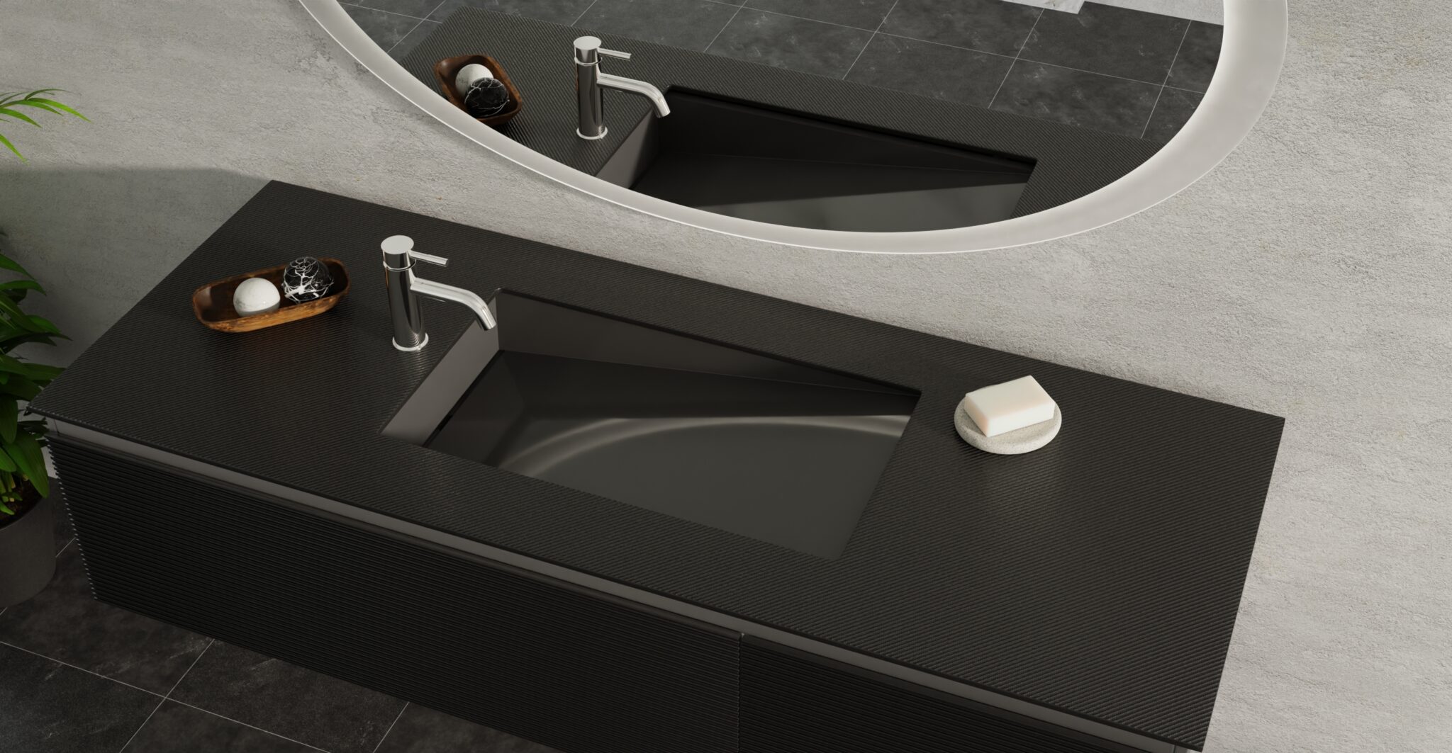 Undermount Ramp Sink - Model UB-04-RL | Badeloft USA