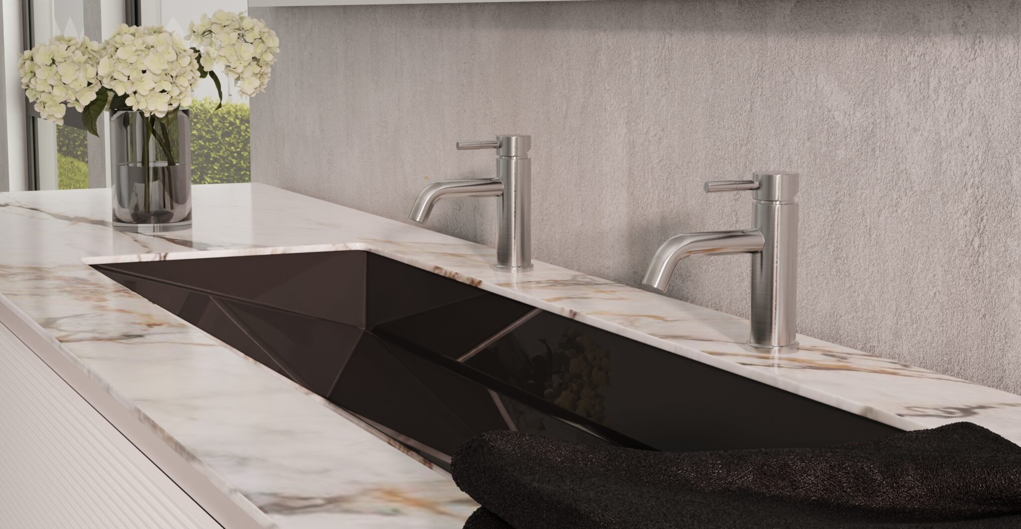 Extra Large Undermount Ramp Sink - UB-04-XL | Badeloft USA