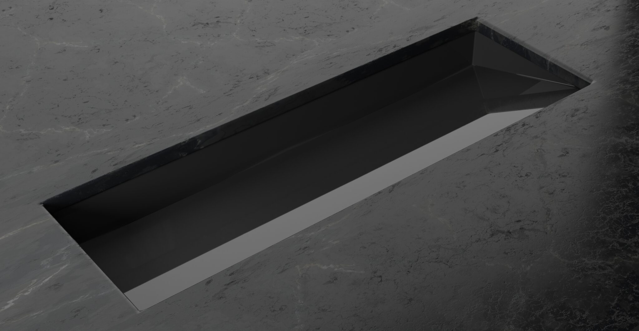 Extra Large Undermount Ramp Sink - UB-04-XL | Badeloft USA