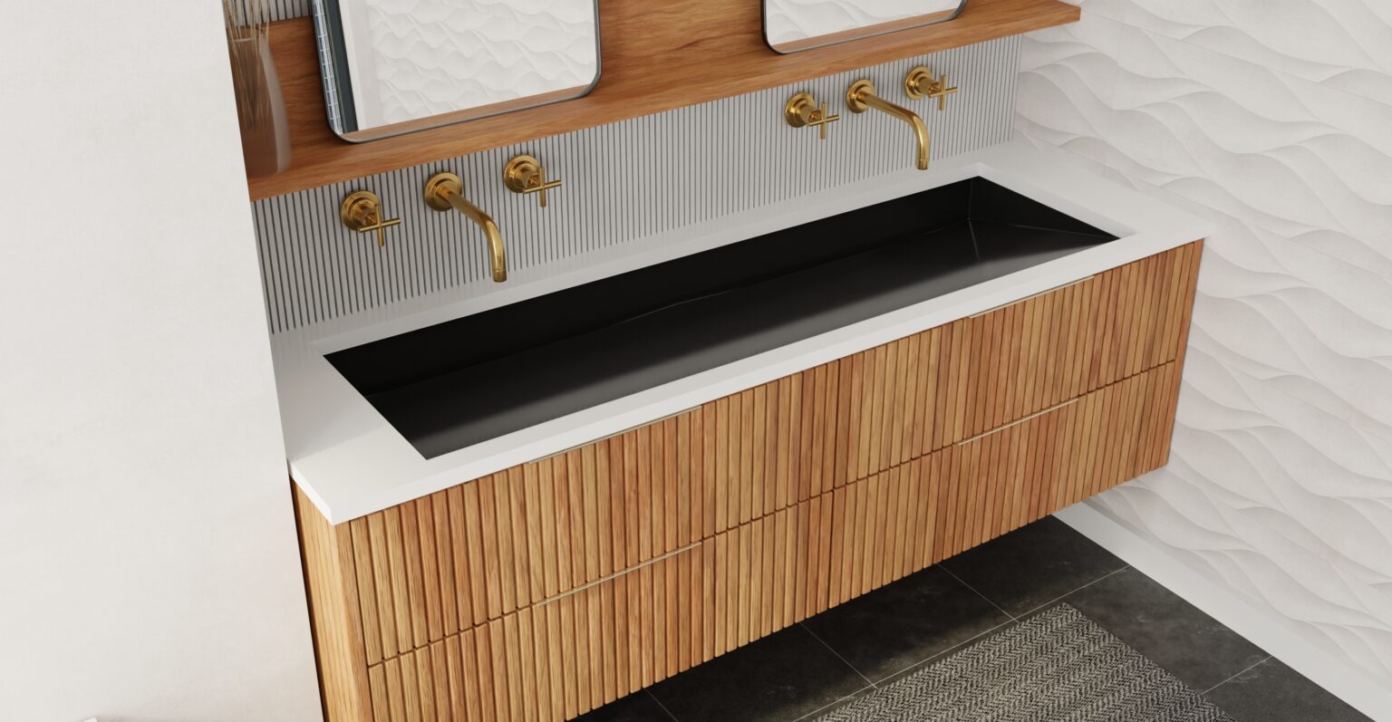 XXL Undermount Ramp Sink - Model UB-04-XXL | Badeloft USA
