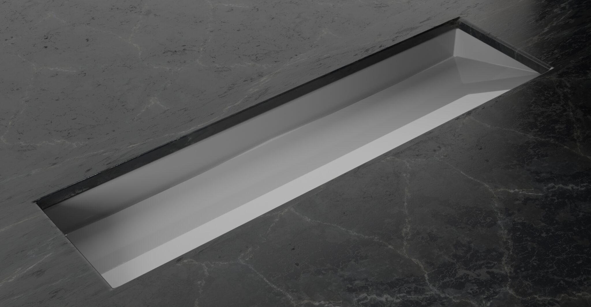 XXL Undermount Ramp Sink - Model UB-04-XXL | Badeloft USA