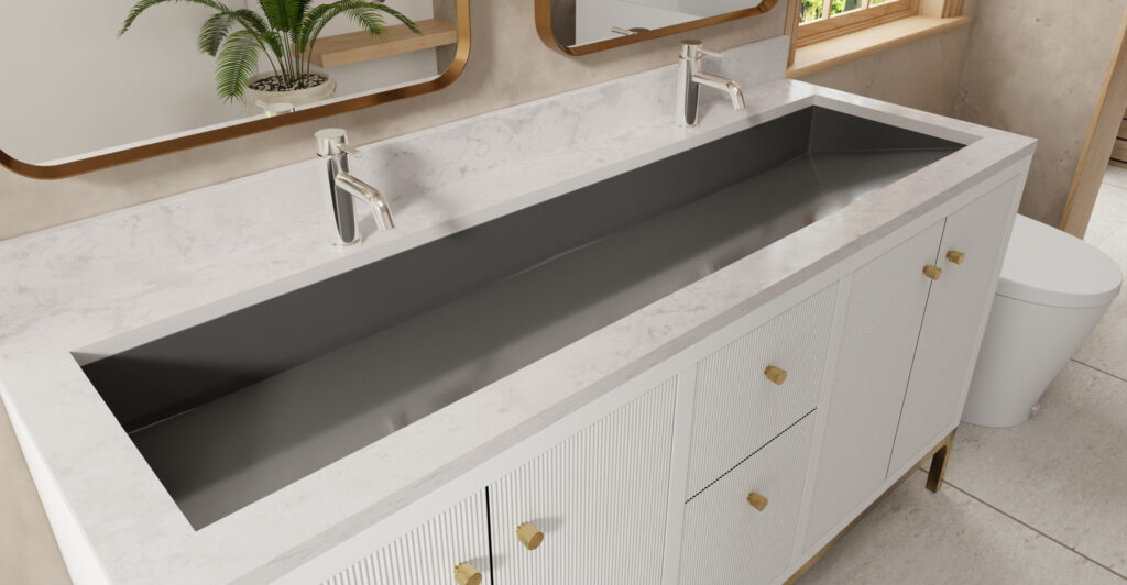 XXL Undermount Ramp Sink - Model UB-04-XXL | Badeloft USA