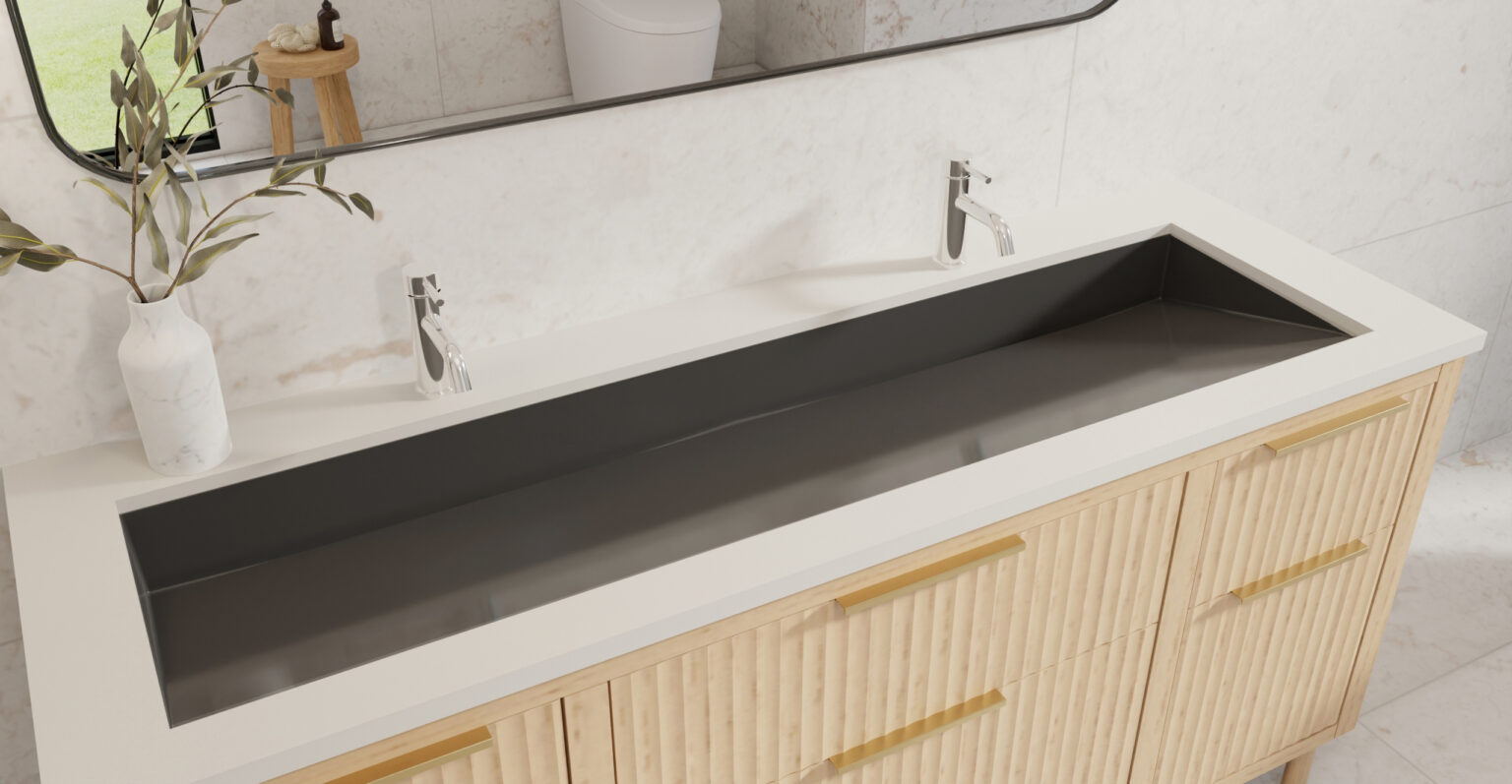 XXL Undermount Ramp Sink - Model UB-04-XXL | Badeloft USA