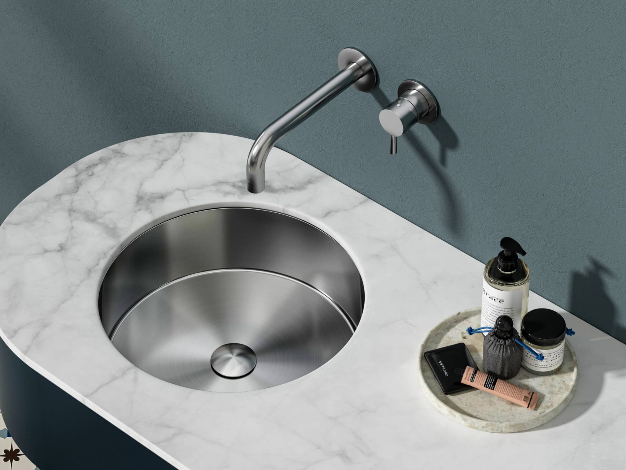 Stainless Steel - Bathroom Sinks | Badeloft