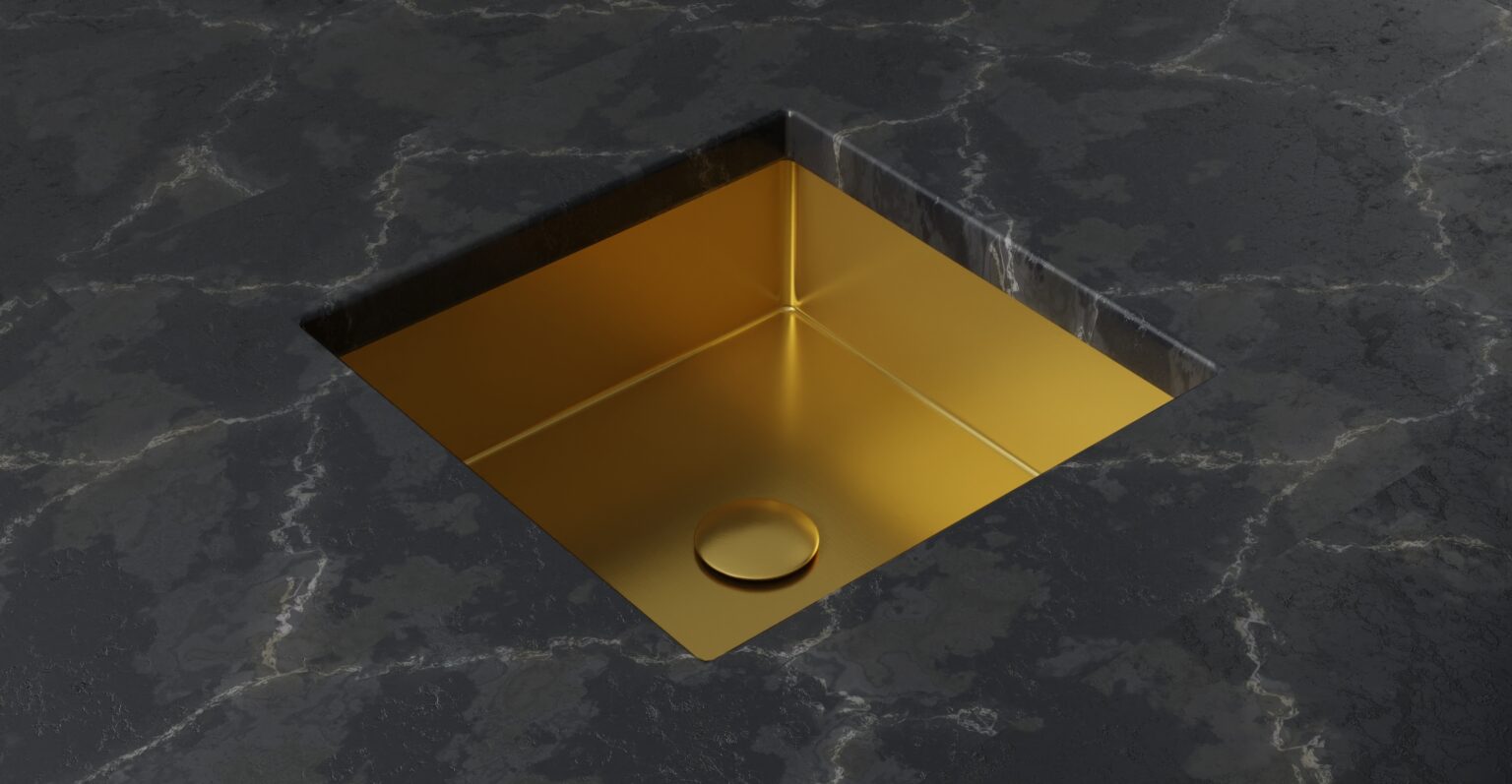 Brushed Stainless Steel Sink ES-UB-02-BS | Badeloft USA