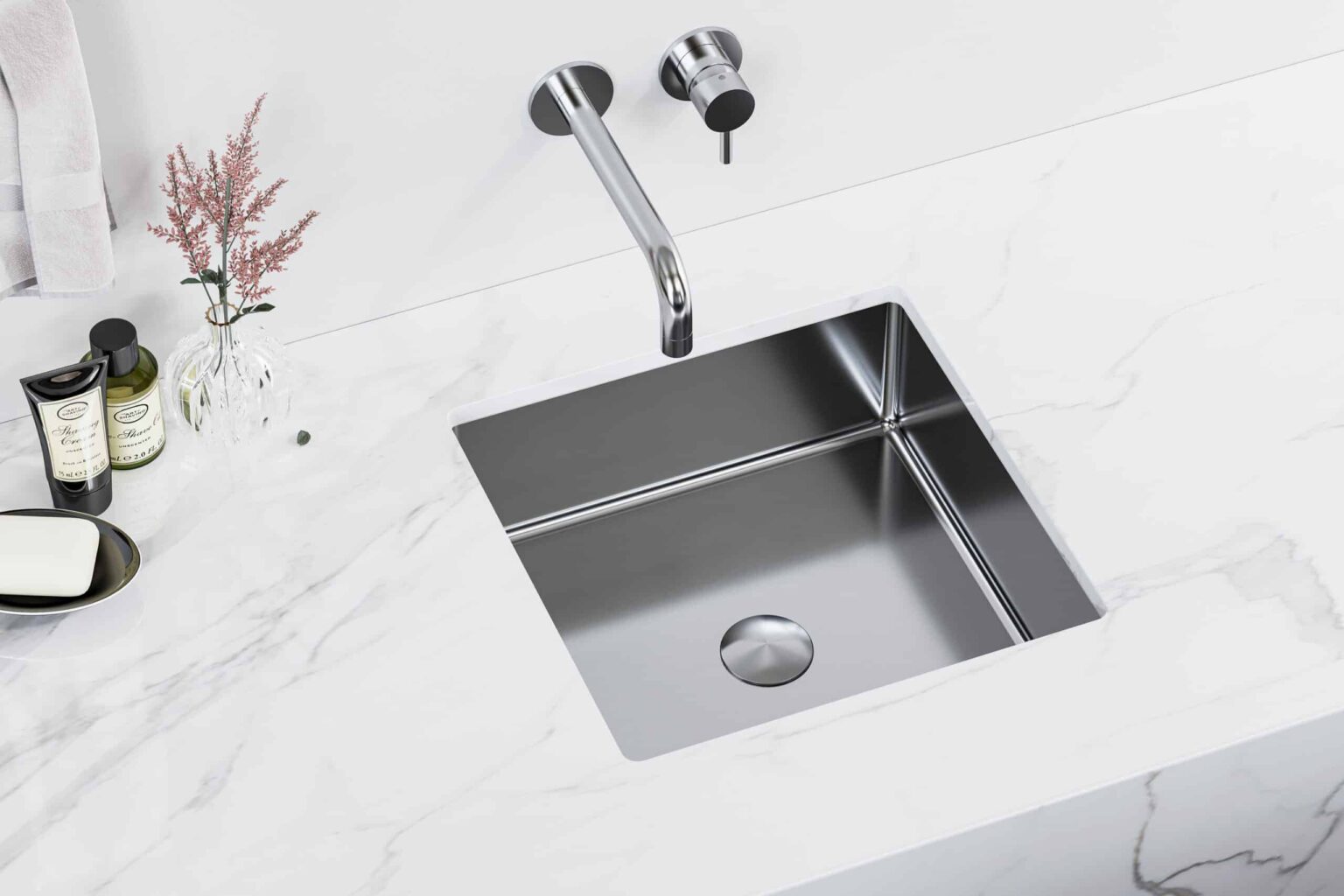 Stainless Steel - Bathroom Sinks | Badeloft