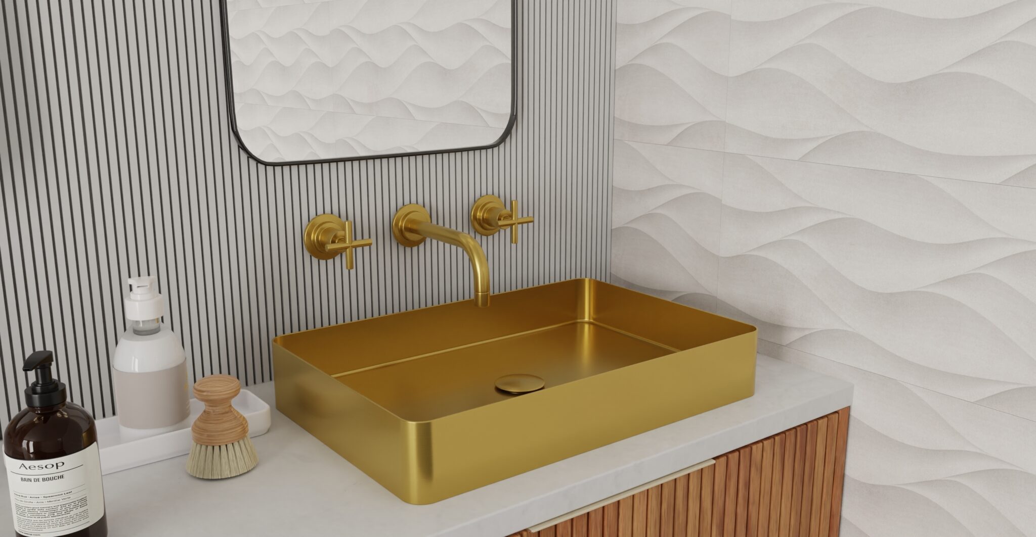 Stainless Steel Countertop Sink ES-WB-600-BS | Badeloft USA