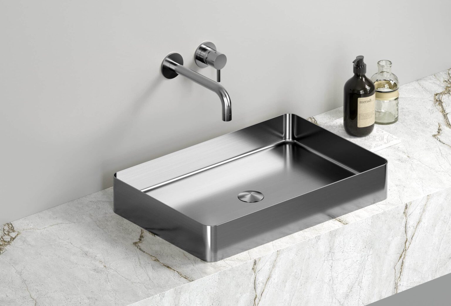 Stainless Steel Countertop Sink ES-WB-600-BS | Badeloft USA