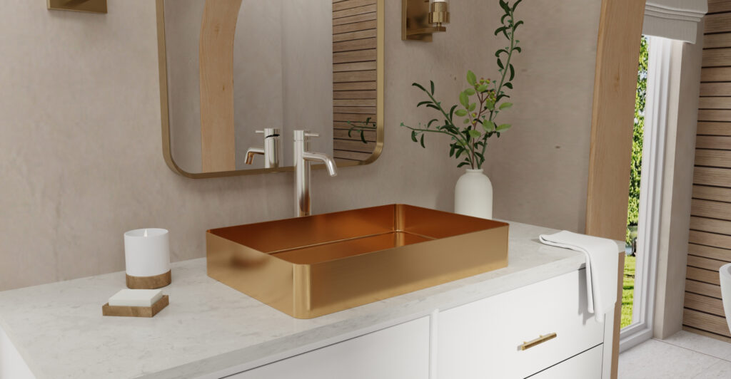 Stainless Steel Countertop Sink ES-WB-600-BS | Badeloft USA