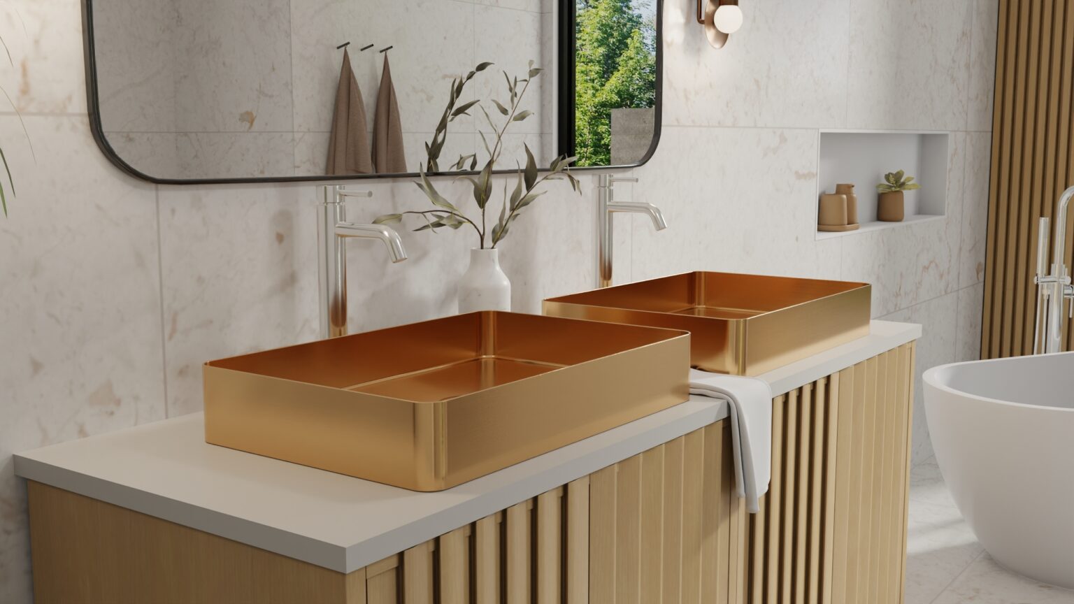 Stainless Steel Countertop Sink ES-WB-600-BS | Badeloft USA