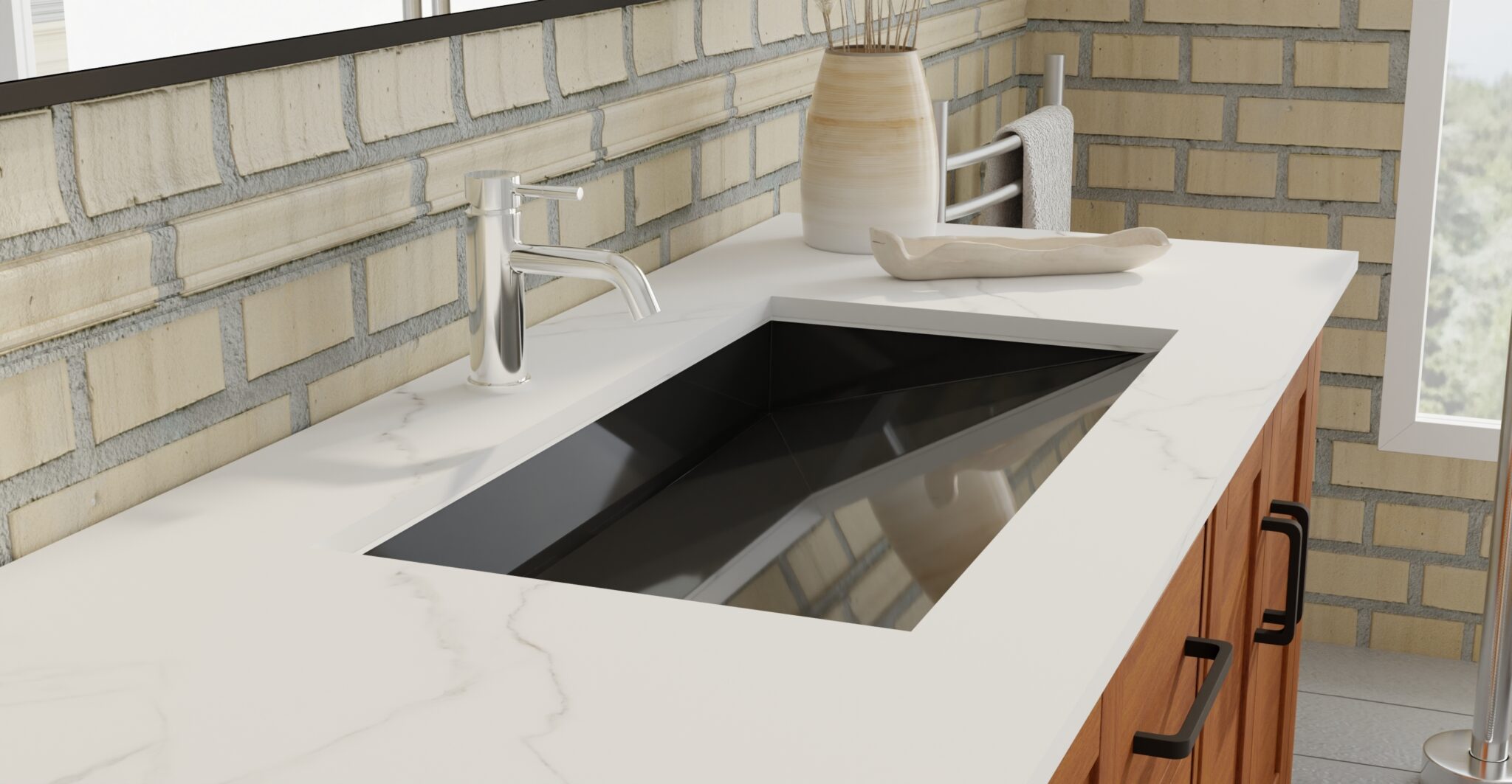 Undermount Ramp Sink - Model UB-04-32 | Badeloft USA