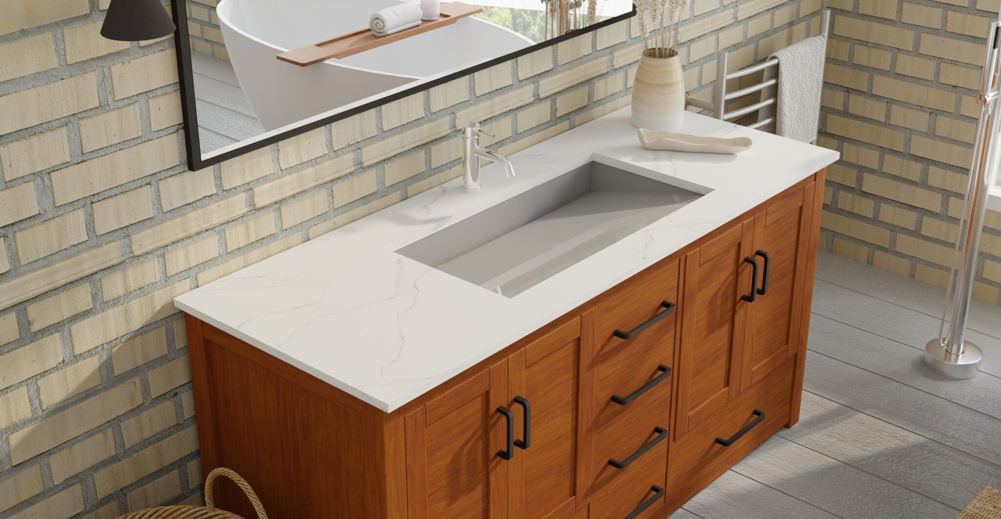 Undermount Ramp Sink - Model UB-04-32 | Badeloft USA