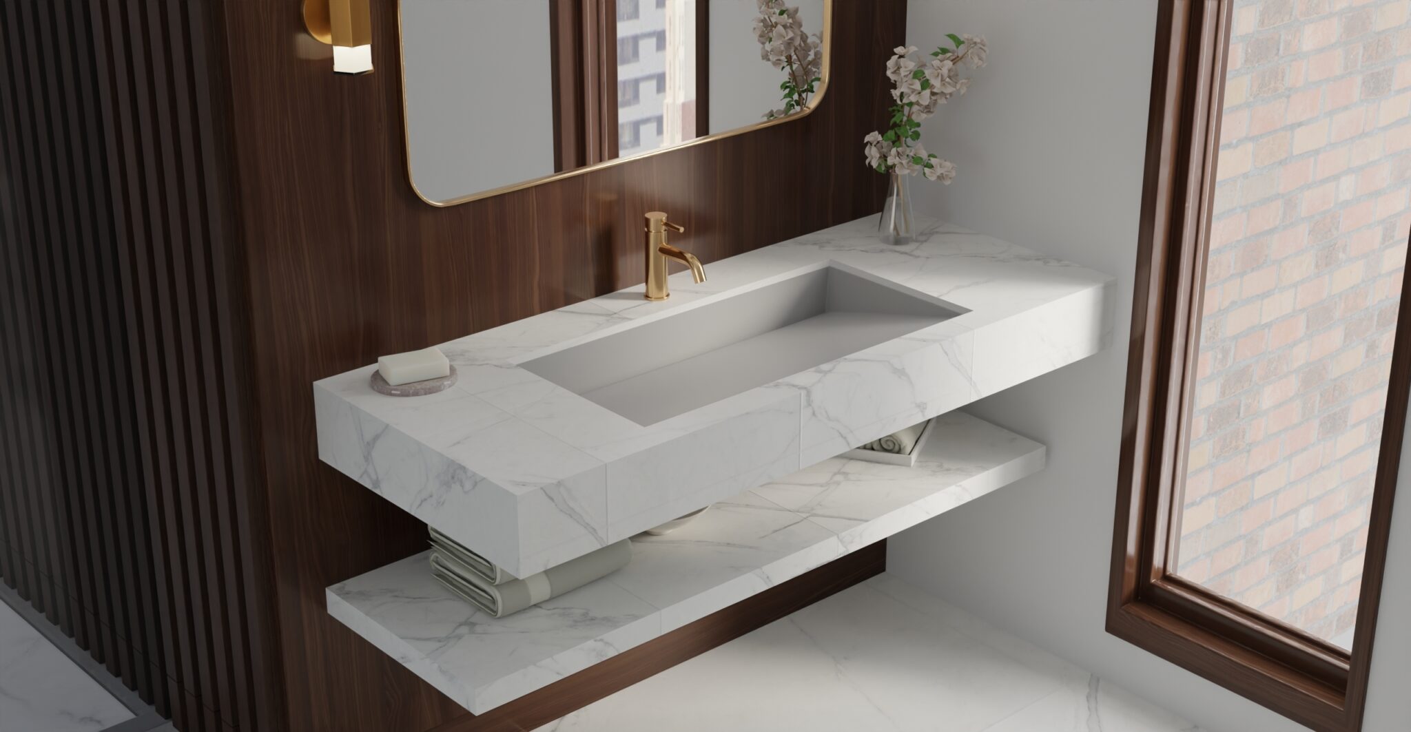 Undermount Ramp Sink - Model UB-04-32 | Badeloft USA