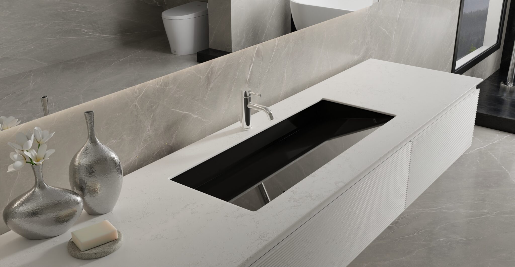 Undermount Ramp Sink - Model UB-04-40 | Badeloft USA