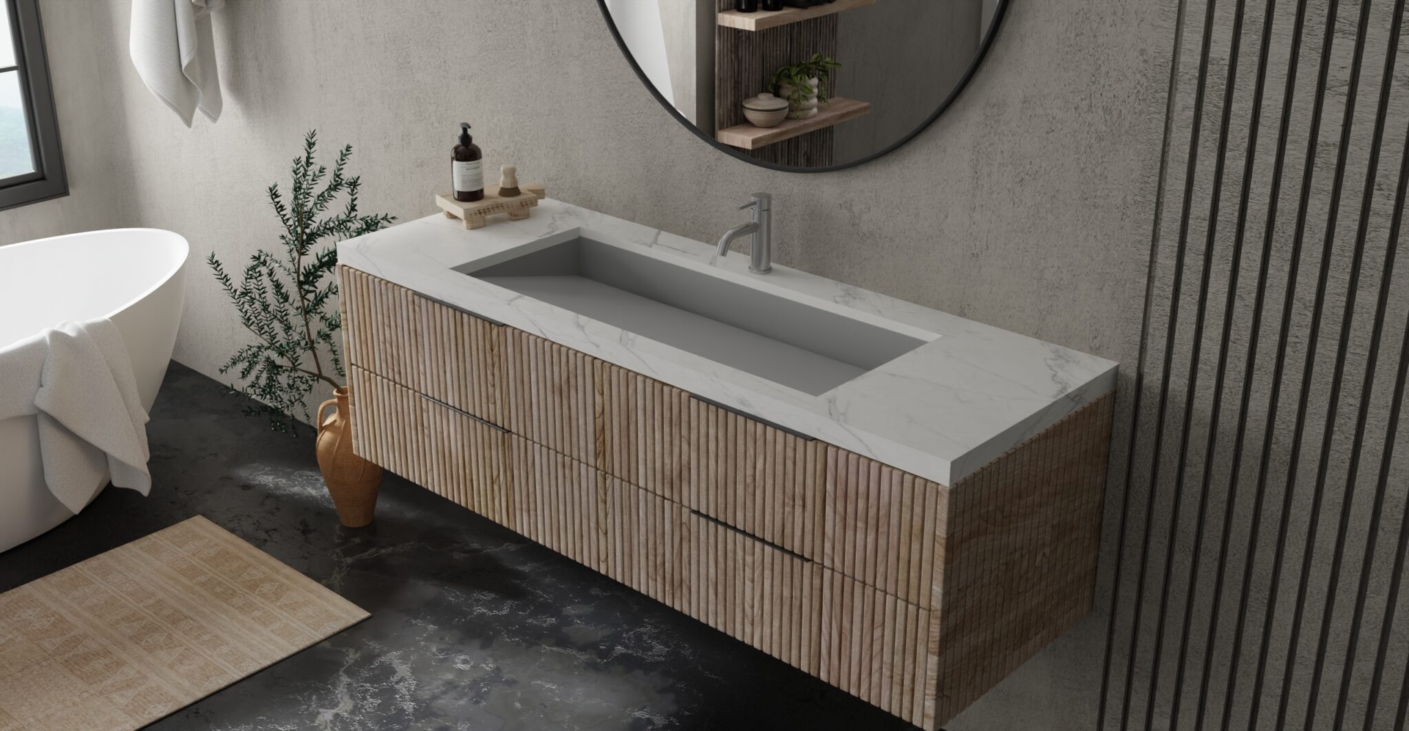 Undermount Ramp Sink - Model UB-04-40 | Badeloft USA