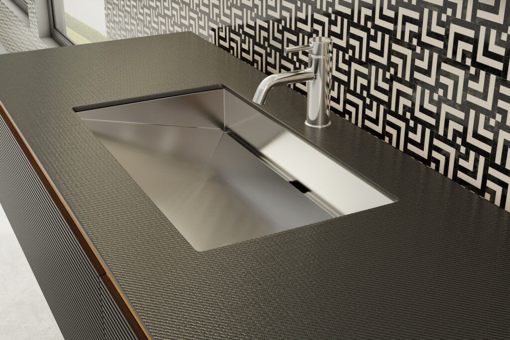 Undermount Ramp Sink - Model ES-UB-04-L-BS | Badeloft USA