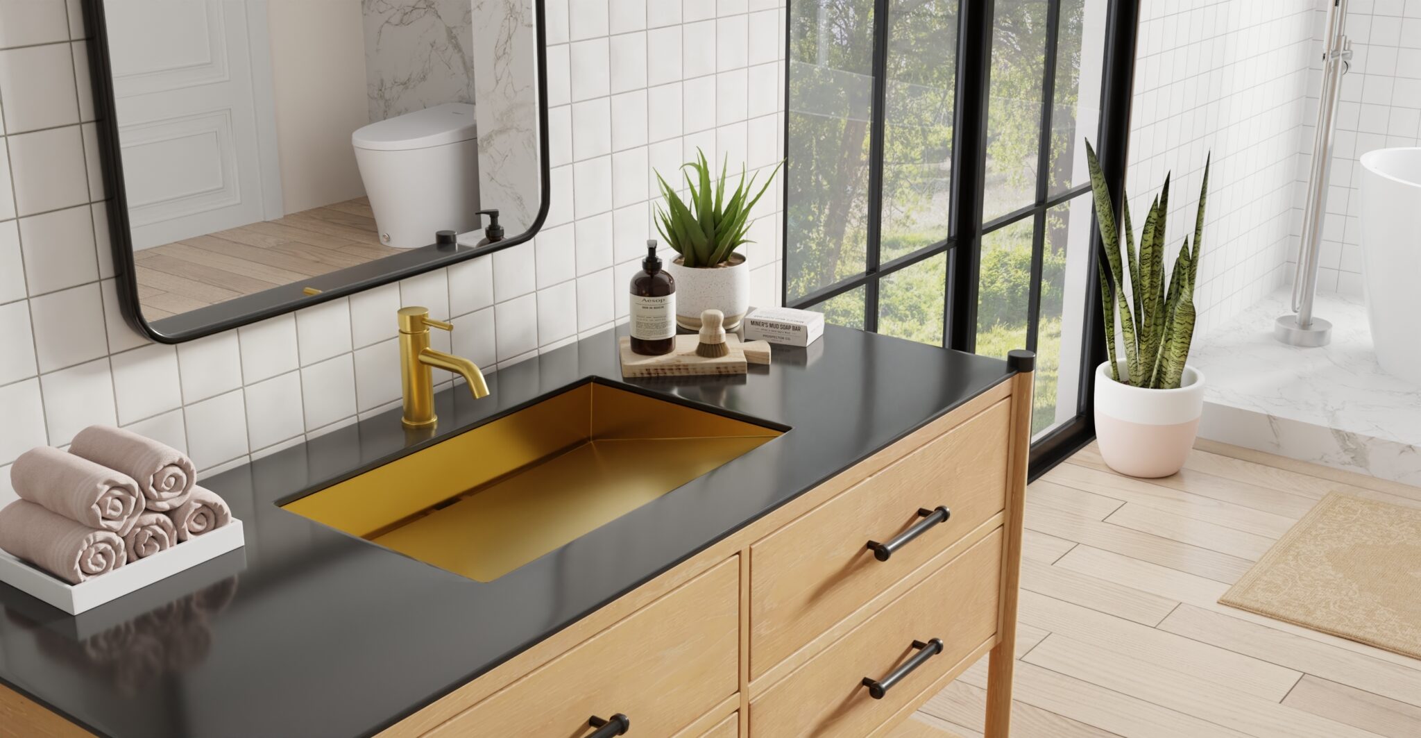 Undermount Ramp Sink - Model ES-UB-04-L | Badeloft USA