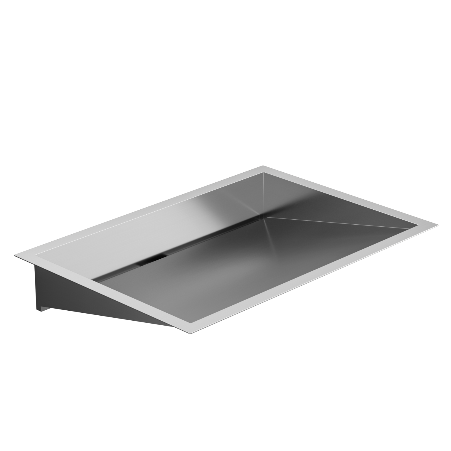 Undermount Ramp Sink - Model ES-UB-04-L-BS | Badeloft USA
