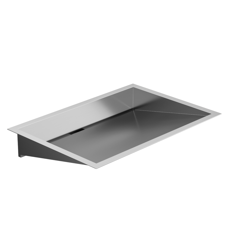 Undermount Ramp Sink - Model ES-UB-04-L-BS | Badeloft USA