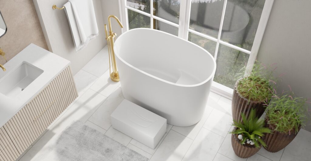 Bath Step for Freestanding Bathtubs | Badeloft